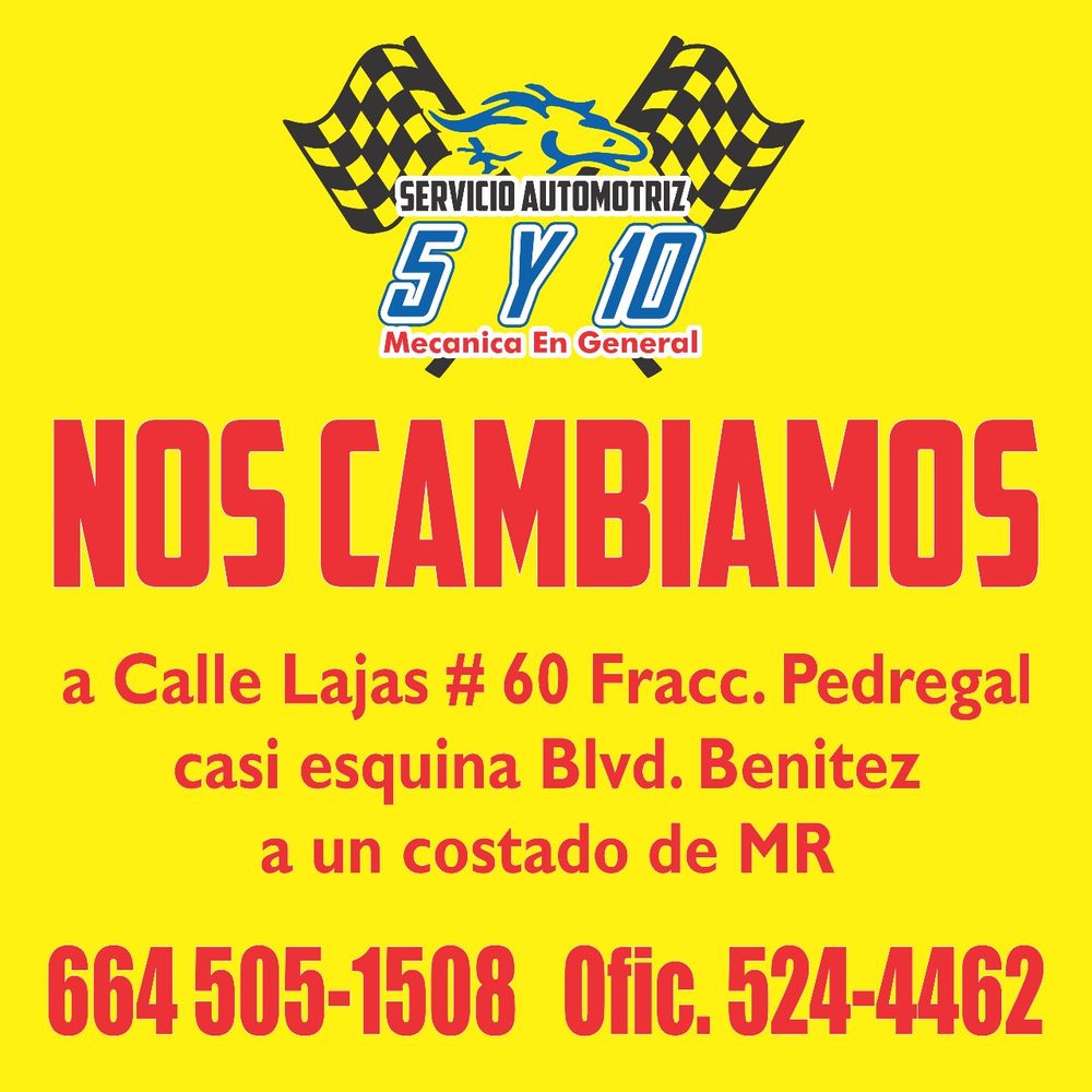 SERVICIO AUTOMOTRIZ 5 Y 10 - Updated October 2024 - Calle Laja 60 ...