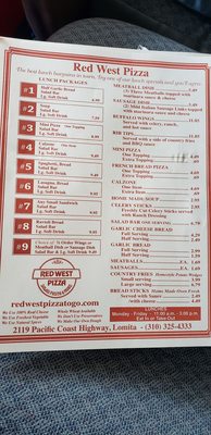 RED WEST PIZZA LOMITA - 87 Photos & 182 Reviews - 2119 Pacific Coast ...