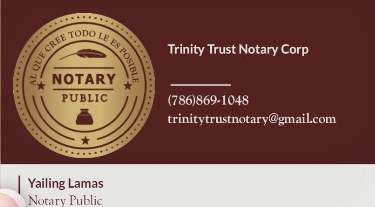 TRINITY TRUST NOTARY - Request a Quote - Miami, Florida - Notaries - Phone Number - Yelp