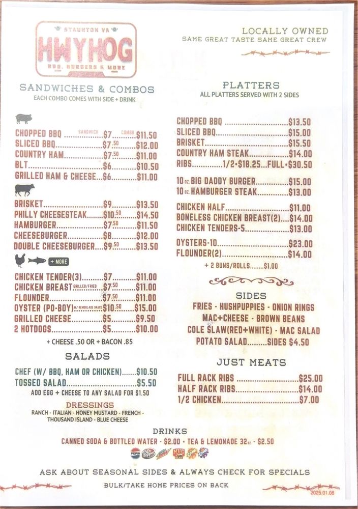 HWY HOG - Updated December 2025 - 477 Lee Jackson Hwy, Staunton ...