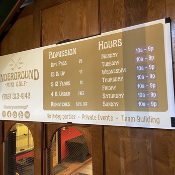 UNDERGROUND MINI GOLF - Updated August 2024 - 99 Photos & 71 Reviews ...