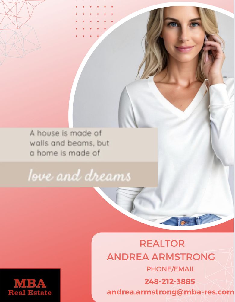 ANDREA ARMSTRONG - MBA REAL ESTATE - Contact Agent - 5631 Sashabaw Rd, Clarkston, Michigan ...