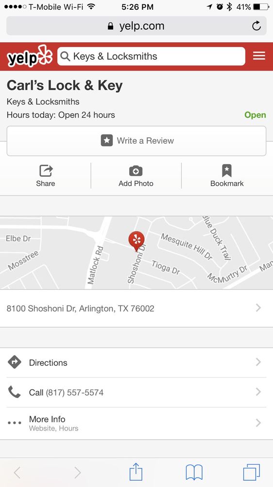 CARL’S LOCK & KEY - Updated December 2025 - 8100 Shoshoni Dr, Arlington ...