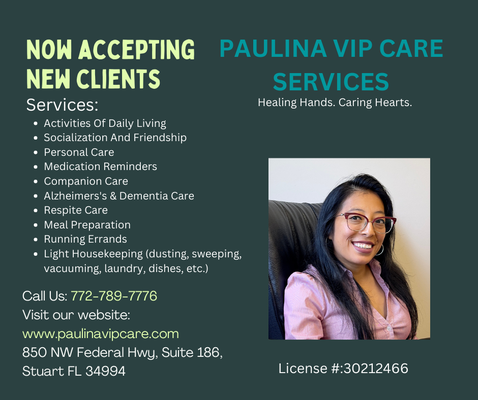 PAULINA VIP CARE SERVICES - Updated October 2025 - 1320 SE Federal Hwy ...