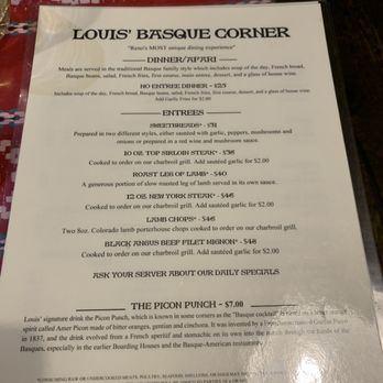 LOUIS’ BASQUE CORNER - Updated July 2025 - 539 Photos & 560 Reviews ...