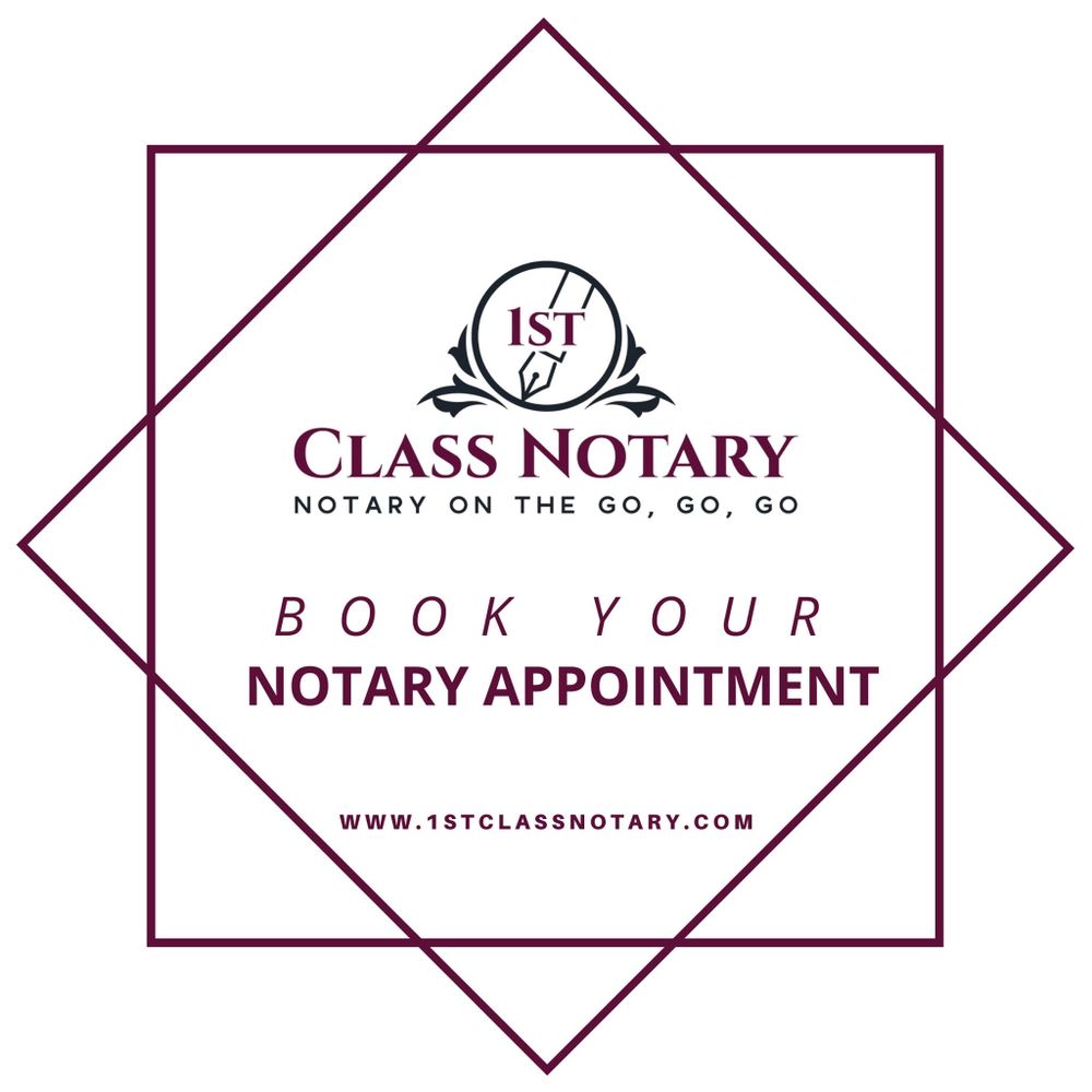 1ST CLASS NOTARY - Updated May 2025 - Request a Quote - 8900 N Central ...