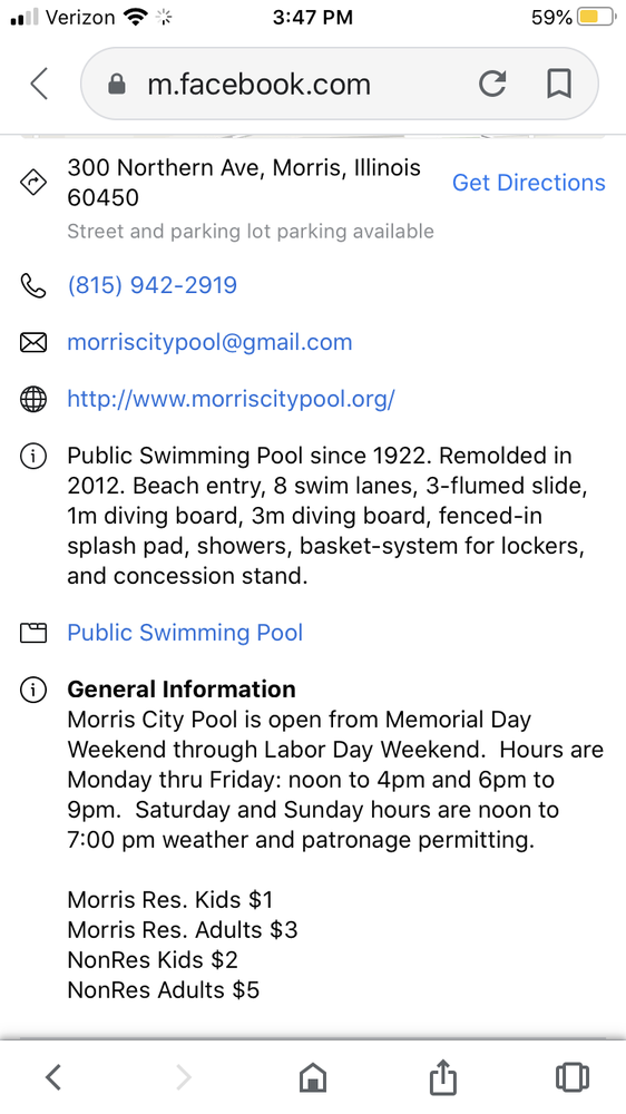 CITY OF MORRIS SWIMMING POOL - Updated October 2025 - 300 Northern Ave ...