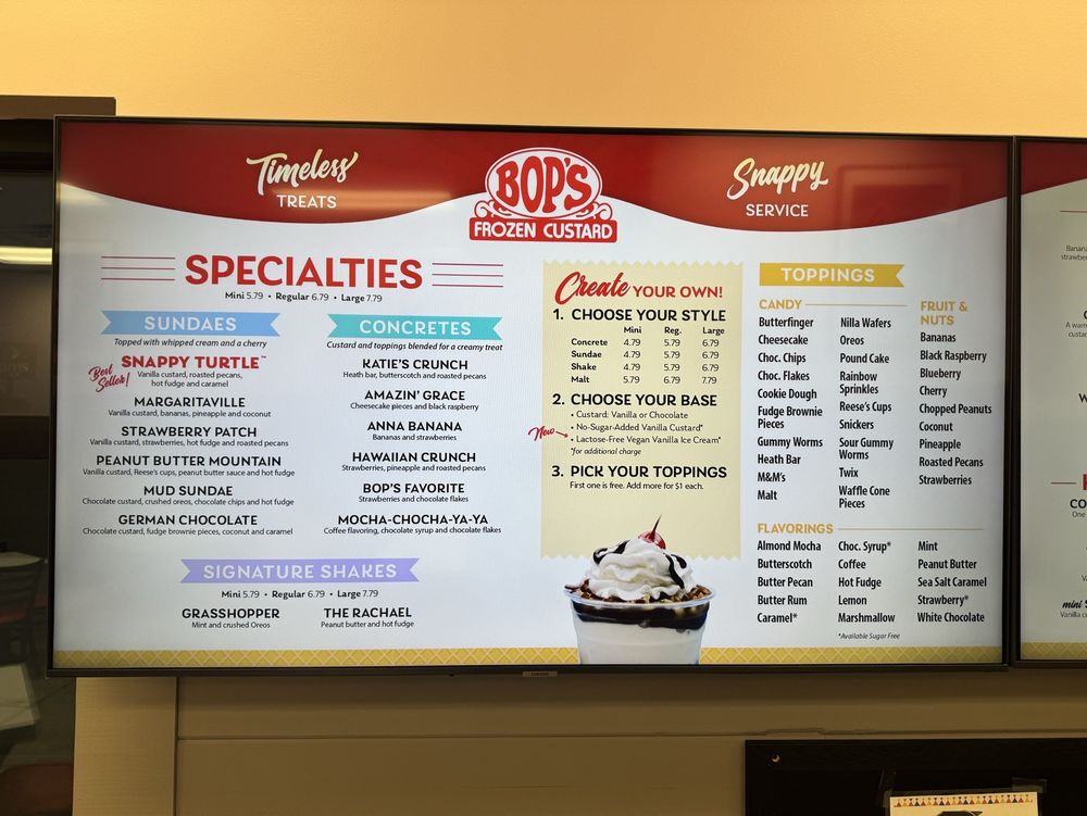 BOP’S FROZEN CUSTARD - Updated December 2025 - 12 Photos & 11 Reviews ...