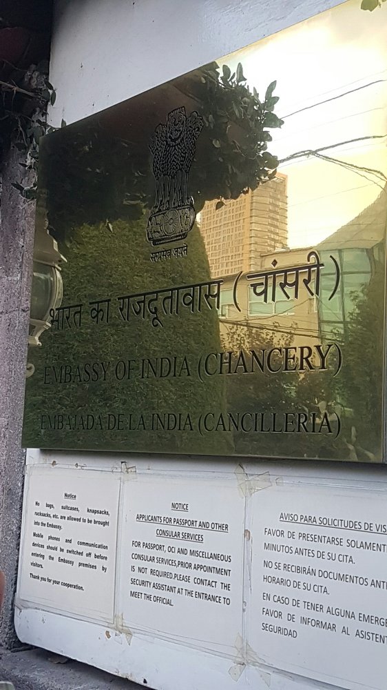 EMBASSY OF INDIA IN MÉXICO - Musset 325, México, D.F., Mexico - Yelp