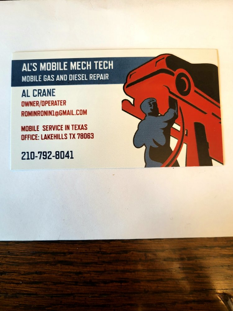 AL’S MOBILE MECH TECH - Updated October 2025 - Lakehills, Texas - Auto ...