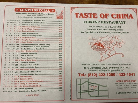 TASTE OF CHINA - Updated September 2024 - 22 Reviews - 4579 University ...