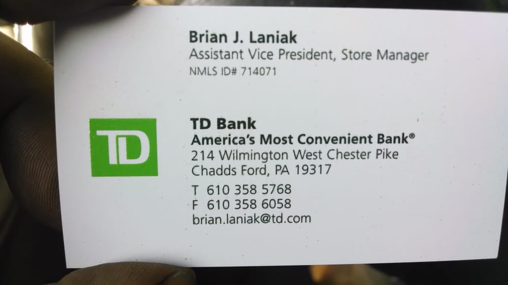 TD BANK - Updated October 2025 - 12 Reviews - 4010 Concord Pike ...