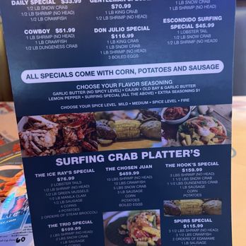 SURFING CRAB - Updated January 2025 - 276 Photos & 181 Reviews - 202 E ...