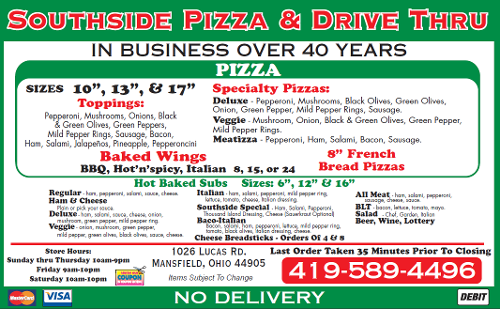 SOUTHSIDE DRIVE THRU & PIZZA - Updated December 2025 - 1026 Lucas Rd ...