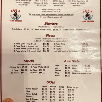 GUS’S WORLD FAMOUS FRIED CHICKEN - VAN BUREN - Updated February 2025 ...