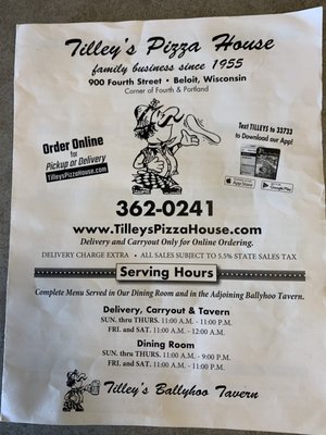 TILLEY’S PIZZA HOUSE - 18 Photos & 56 Reviews - 900 4th St, Beloit ...