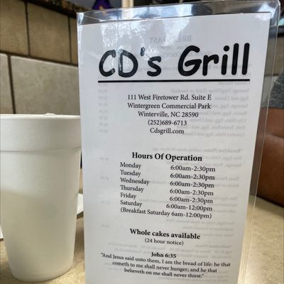 CD’S GRILL - Updated December 2025 - 111 W Fire Tower Rd, Winterville ...