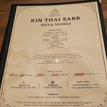 KIN THAI ZABB RICE & NOODLE - Updated June 2025 - 516 Photos & 235 ...
