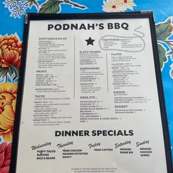 PODNAH’S PIT BARBECUE with 1146 real customer photos - Updated August ...