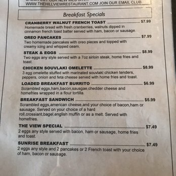HILLVIEW RESTAURANT - Updated December 2025 - 104 Photos & 110 Reviews ...