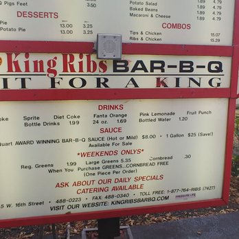 KING RIBS BBQ - Updated December 2024 - 107 Photos & 180 Reviews - 3145 ...