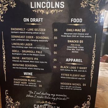 LINCOLNS - Updated April 2025 - 55 Photos & 23 Reviews - 1801 Wynkoop ...