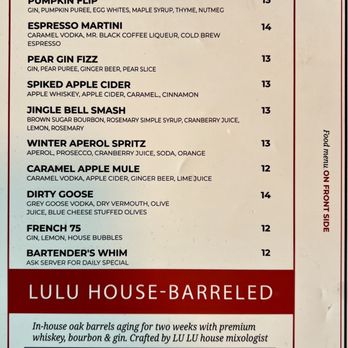 LU LU CRAFT BAR + KITCHEN - Updated May 2024 - 452 Photos & 755 Reviews ...