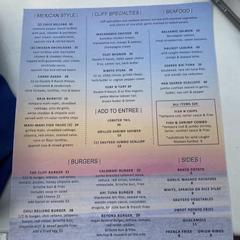 THE CLIFF RESTAURANT - Updated June 2024 - 4498 Photos & 3810 Reviews ...