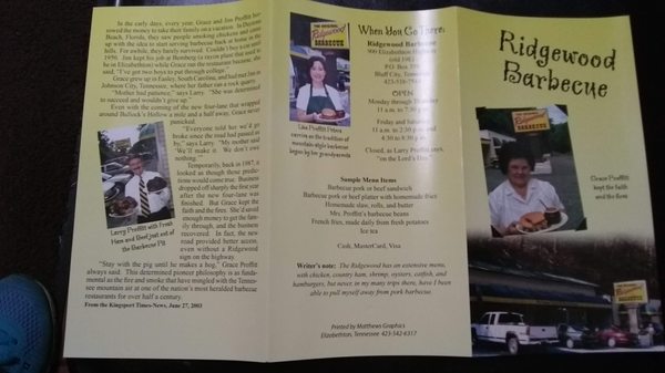 RIDGEWOOD BARBECUE - 146 Photos & 223 Reviews - 900 Elizabethton Hwy ...