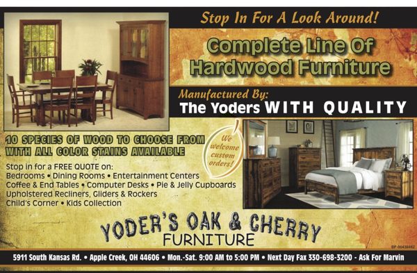 YODER’S OAK & CHERRY - Updated December 2025 - 5911 S Kansas Rd, Apple ...