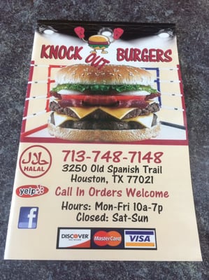 KNOCKOUT BURGERS - Updated December 2025 - 3250 Old Spanish Trl ...