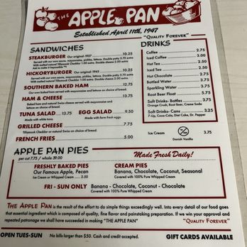 THE APPLE PAN - Updated May 2025 - 2608 Photos & 3609 Reviews - 10801 W ...