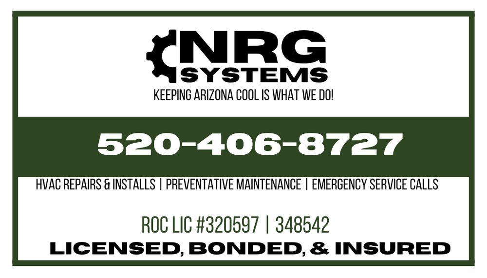 NRG SYSTEMS - Updated August 2025 - Tucson, Arizona - Heating & Air Conditioning/HVAC - Phone ...