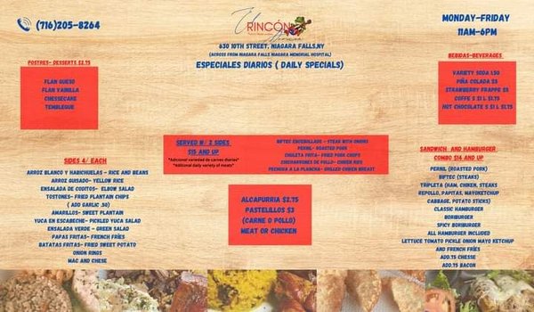 EL RINCON BORICUA - Updated September 2025 - 630 10th St, Niagara Falls ...