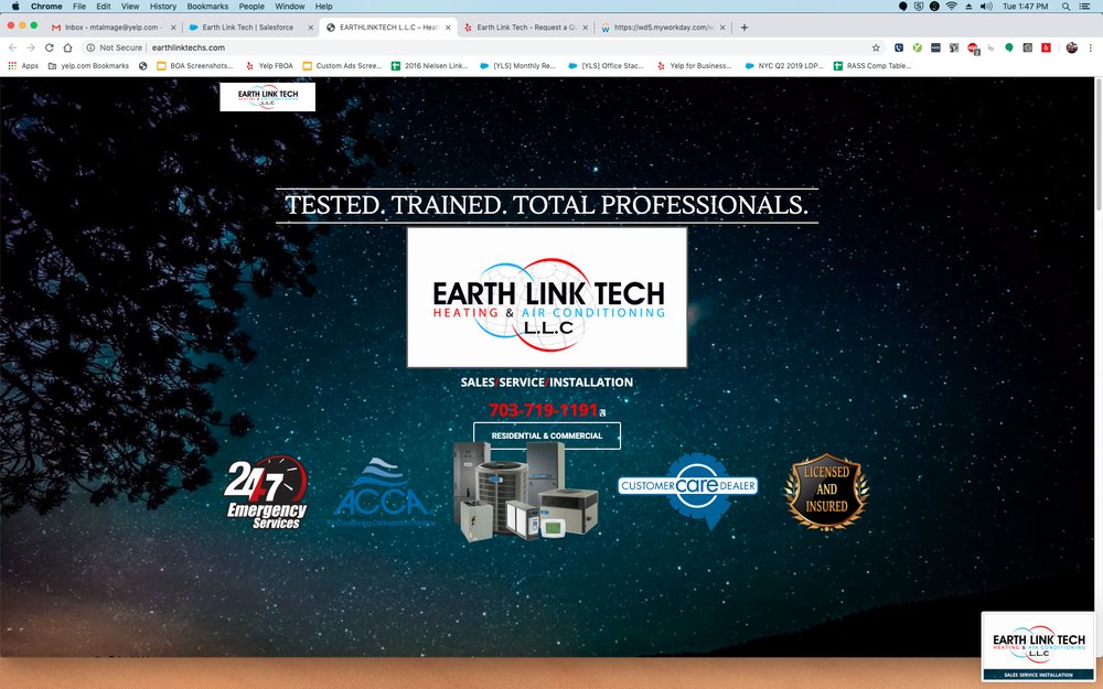 EARTH LINK TECH - Heating & Air Conditioning/HVAC - Chantilly, VA ...