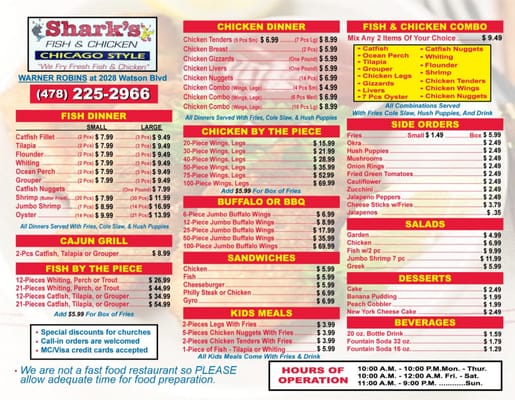 SHARKS FISH AND CHICKEN CHICAGO STYLE - Updated January 2025 - 28 ...