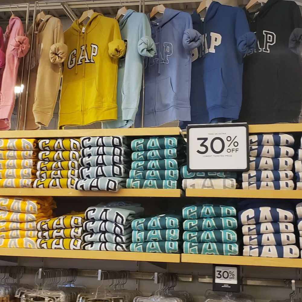 Gap outlet prices store