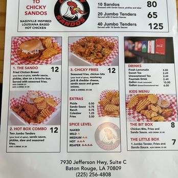 CHICKY SANDOS - Updated December 2025 - 71 Photos & 63 Reviews - 7930 ...