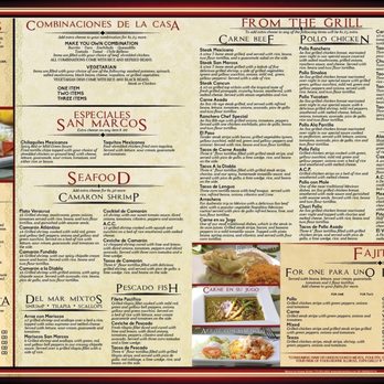 San marcos raleigh menu store