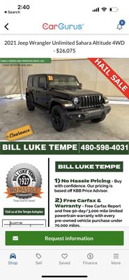 BILL LUKE TEMPE - ALFA ROMEO & FIAT - Updated January 2026 - 126 Photos ...