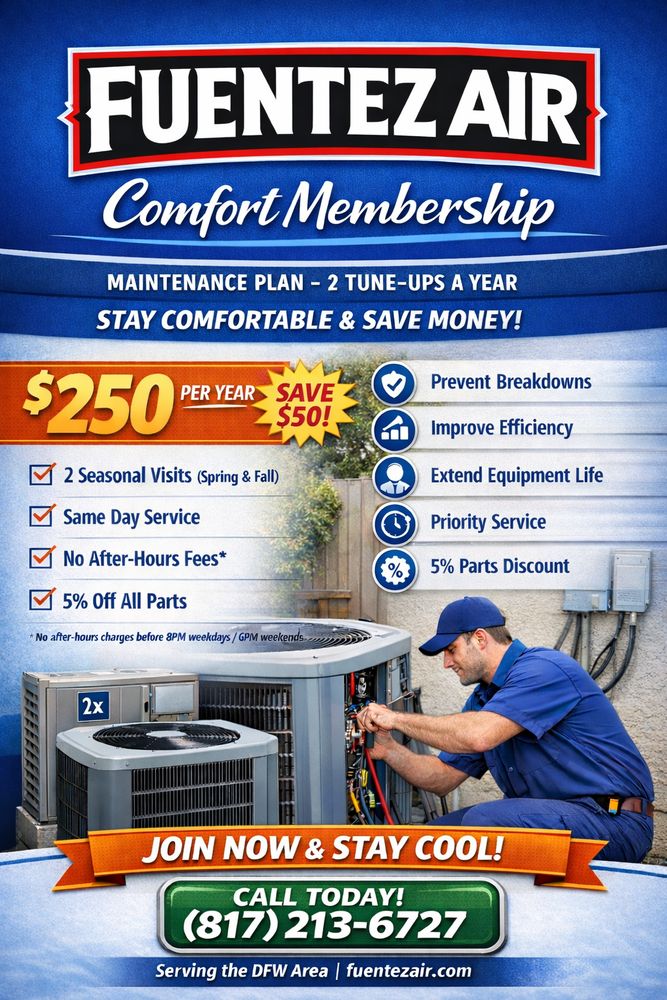 FUENTEZ AIR - Updated May 2026 - 1314 Shawnee Trl, Granbury, Texas ...