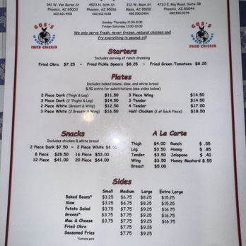 GUS’S WORLD FAMOUS FRIED CHICKEN - AHWATUKEE - Updated January 2026 ...