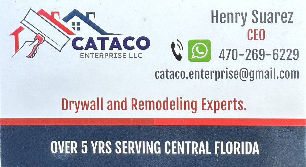CATACO ENTERPRISE - Updated August 2025 - Poinciana, Florida - Drywall ...