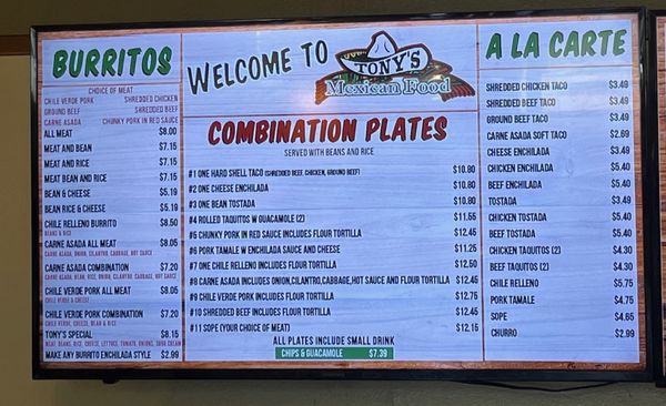 TONY’S MEXICAN FOOD - Updated February 2025 - 135 Photos & 261 Reviews ...