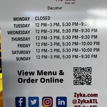 ZYKA: THE TASTE | INDIAN RESTAURANT | DECATUR - Updated March 2025 ...