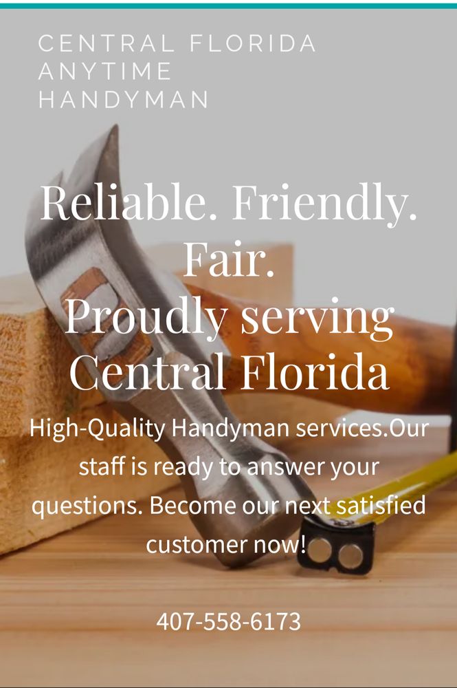 CENTRAL FLORIDA ANYTIME HANDYMAN - Updated July 2025 - Request a Quote ...