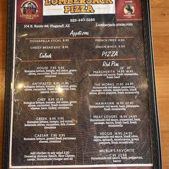 LUMBERJACK PIZZA - 113 Photos & 99 Reviews - 104 E Rte 66, Flagstaff ...