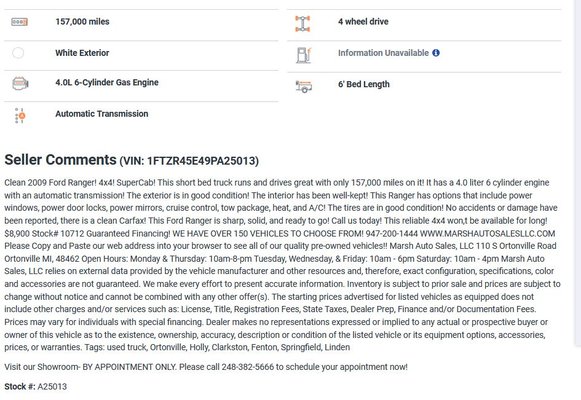 MARSH AUTO SALES - Updated December 2025 - 22 Photos & 119 Reviews ...