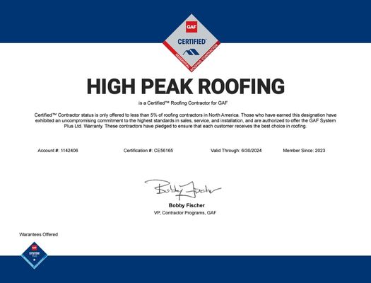 HIGH PEAK ROOFING - Updated July 2025 - Request Consultation - 15 ...
