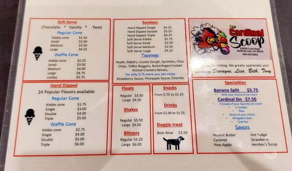 THE CARDINAL SCOOP - Updated October 2025 - 12 Photos & 10 Reviews ...